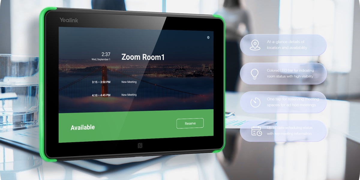 Benefits of Yealink RoomPanels for Zoom Rooms — Powerbx, LLC
